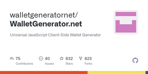 GitHub Walletgeneratornet WalletGenerator Net Universal JavaScript Client Side Wallet Generator