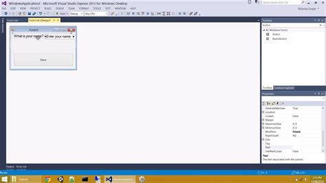VB NET 2013 GUI GUI Basics YouTube