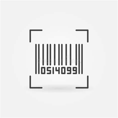 Bar Code Vector Concept Icon In Thin Line Style Stock Vector Illustration Of Linear Scanning