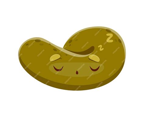 Un Emoji De Dessin Animé De Caca Endormi Vecteur De Caca Détendu