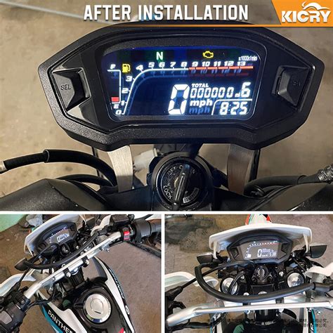 오토바이 디지털 속도계 대시 보드 범용 모터 계기판 기어 표시기 주행 거리계 타코미터 카운터 대시 보드 오토바이 부품