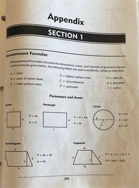 Solved 19 675 M2 Yd2 Appendix Section 1 Measurement Formulas 1 Answer Transtutors