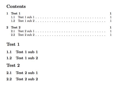 Table Of Contents Hide Section Numbering In Body But Not In Toc