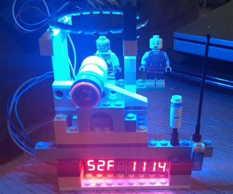 esp8266 esp 12e arduino clock w outside temp and legos and neopixel ring