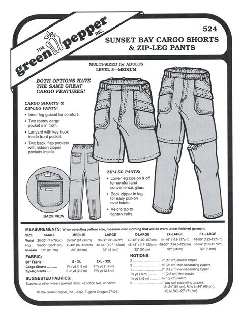 Cargo Sewing Pattern Pattern Making Tips