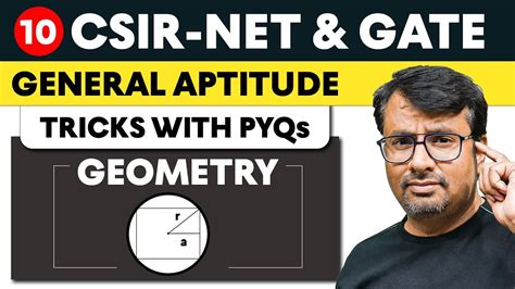 general aptitude for csir net and gate geometry tricks with pyqs by