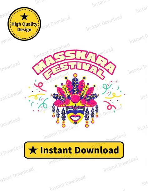 Masskara Festival Mask Png Vibrant Philippine Carnival Clipart