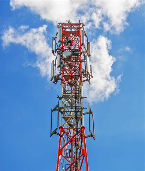 Base Station Antennas Of Cellular Communication Stock Image Image Of Informations Mast 65865023