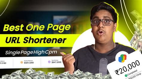 Best One Page Url Shortener With Daily Payment One Page High Cpm
