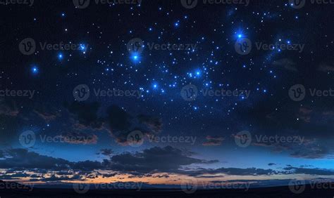 Beautiful Night Sky With Stars Background Beautiful Night Sky With