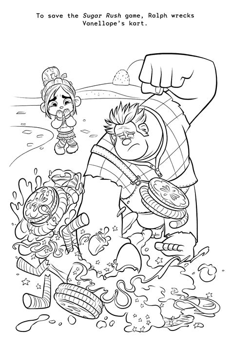 Wreck It Ralph Coloring Pages Sketch Coloring Page
