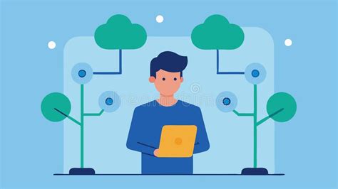 Decision Tree Analysis An Engineer Using A Tablet To Create A Decision