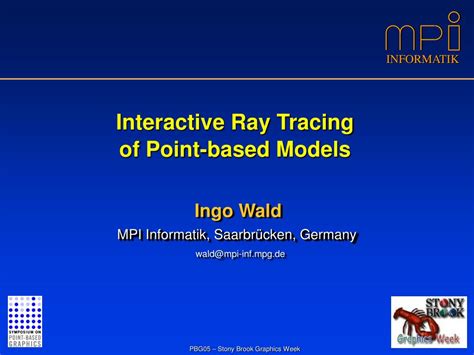 Ppt Interactive Ray Tracing Of Point Based Models Powerpoint
