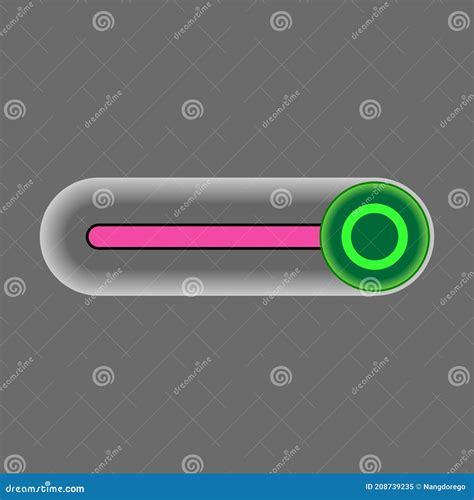 on off switch toggle slider style power buttons with pink black
