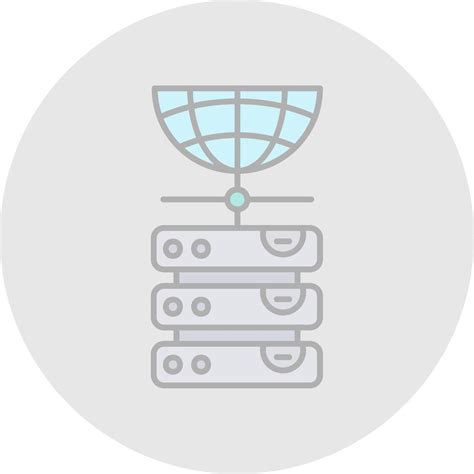 Database Line Filled Light Circle Icon 41658813 Vector Art At Vecteezy