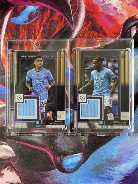 Savinho And Jeremy Doku Cards Hobbies And Toys Toys And Games On Carousell
