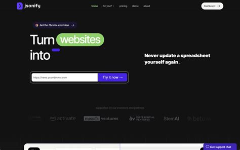 Jsonify Extract And Monitor Data On Any Website With Ai Brouseai