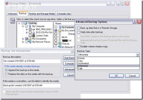 XP Home Backup Utility
