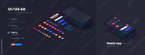 Toolkit Uiux Scene Creator Part 3 Mobile Application Design Smartphone Mockup With Active