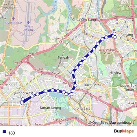 Bus Route 180 In Singapore