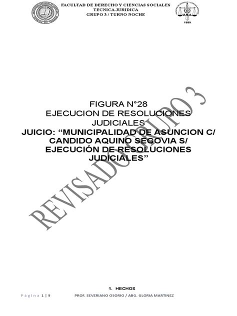 Figura 28 Ejecucion De Resoluciones Judiciales Pdf Sentencia Ley