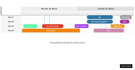 Vue Ganttastic Examples Codesandbox