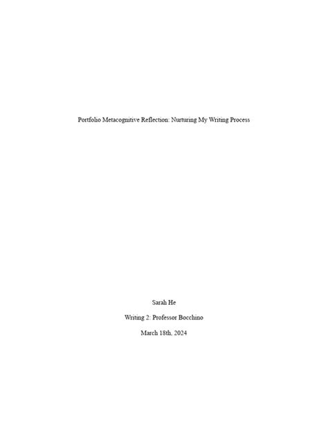 Portfolio Reflection Pdf Essays Proofreading Portfolio Reflection Pdf Essays Proofreading