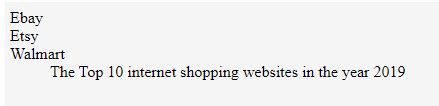 HTML Description List Different Types Of HTML Description List Tags