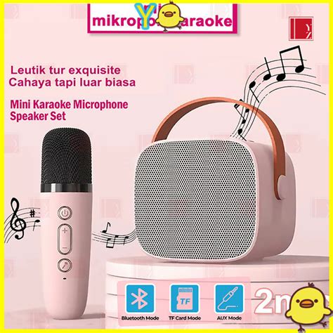 Jual Mic Speaker Bluetooth Karaoke Speaker Mic Bass Speaker Karaoke Mic Wireless Microphone