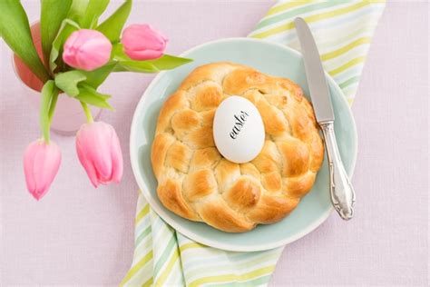 Premium Photo Easter Breakfast Table