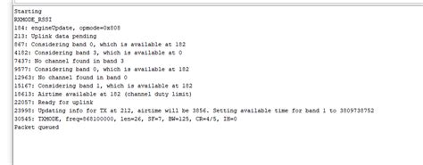 arduino pro mini rfm95 stuck at packet queued · issue 222