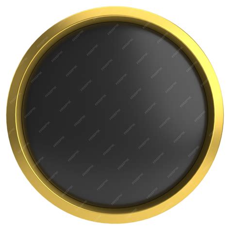 Premium Photo 3d Circle Button Luxury Button 3d Illustration