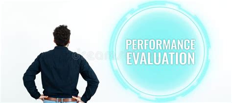 Writing Displaying Text Performance Evaluation Business Concept The Development And Action
