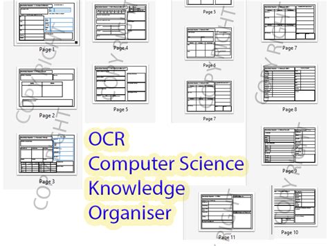 Blank Knowledge Organiser For Gcse Computer Science Component 2
