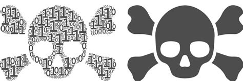 skull binary vector images over 320
