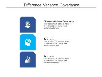 Difference Variance Covariance PowerPoint Presentation And Slides