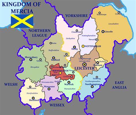 Kingdom Of Mercia Rimaginarymaps