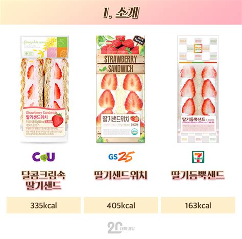 더쿠 편의점 3사 딸기 샌드위치 최강자를 가려봤다