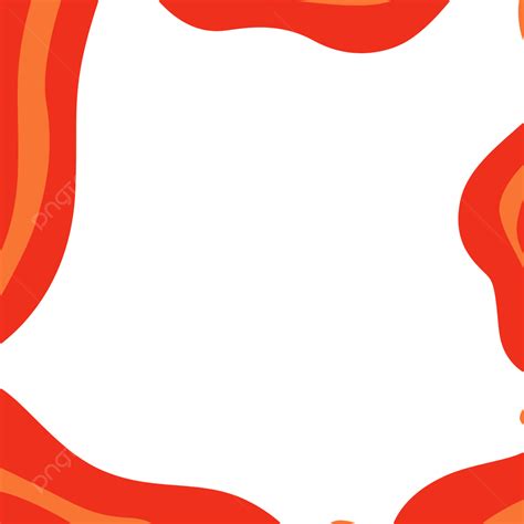 Cute Frame Line Red And Orange Frames Cute Line Png And Vector With
