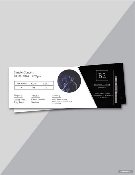 Editable Concert Ticket Templates In Psd To Download