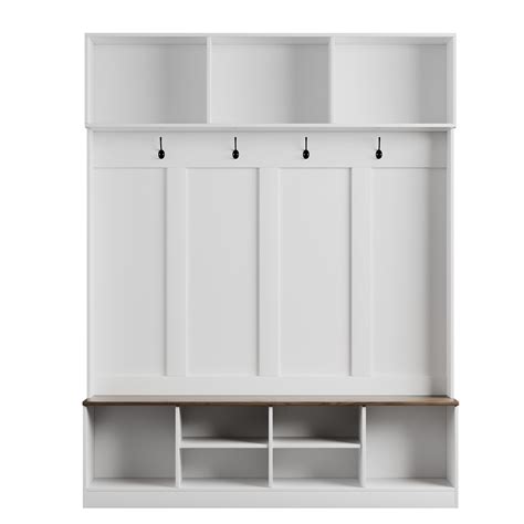 Latitude Run® Hall Tree With Bench And Shoe Storage Wayfair