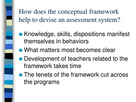 Ppt Linking The Conceptual Framework To Assessment And Evaluation Ppt Linking The Conceptual Framework To Assessment And Evaluation