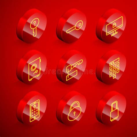 Set Line Undefined Key Key Lock On Computer Monitor Safe Marked Password Protection Mobile