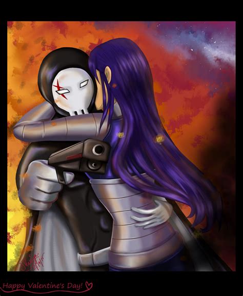 Blackfire And Red X Moment By Mariyand R On Deviantart