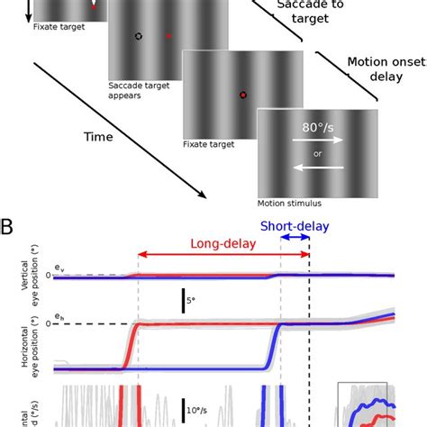 Visual Stimuli Task And Sample Eye Traces A Visual Stimuli And Task