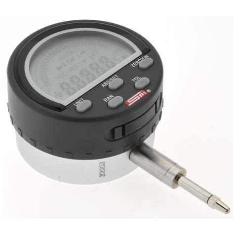 Spi Digital Electronic Drop Indicator 1 2 Max 0 000300 Accuracy Center Lug And Flat Back