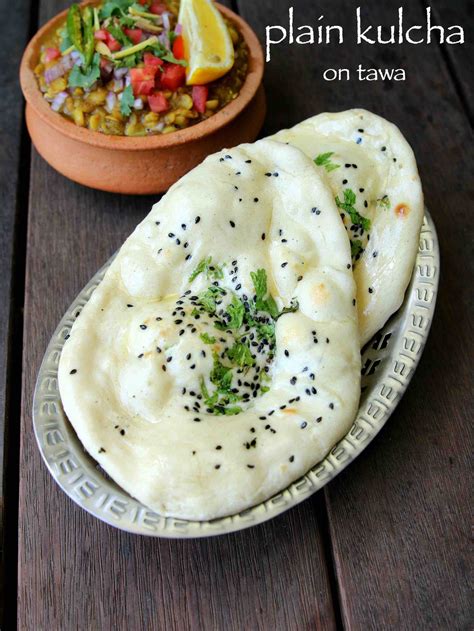 Kulcha Naan Recipe Plain Kulcha Recipe Butter Kulcha On Tawa
