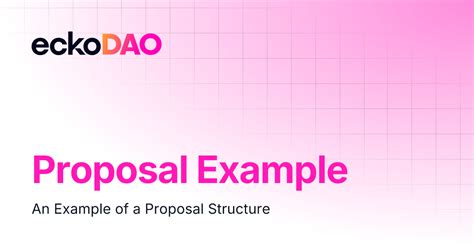 Proposal Example Eckodao