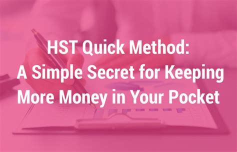 Hst Quick Method Calculator
