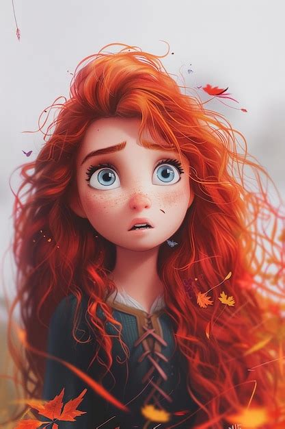 Brave Merida Wallpaper Premium Ai Generated Image